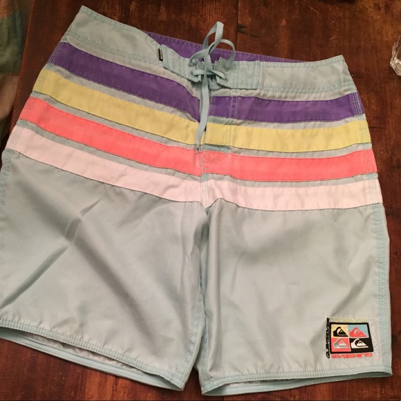 Quiksilver | Swim | Retro Mens Quicksilver Swim Trunks Size M | Poshmark